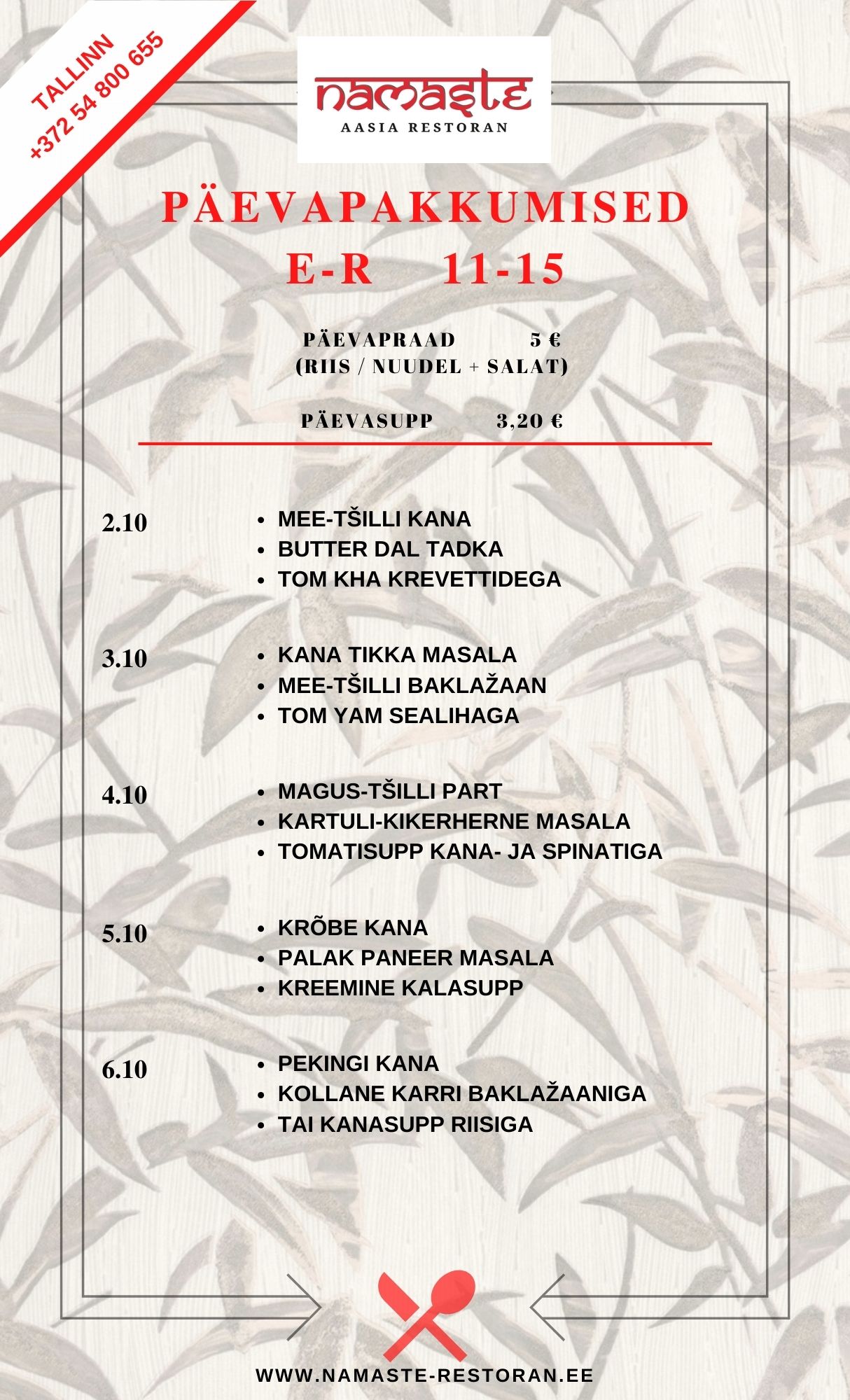 Namaste – Aasia Restoran